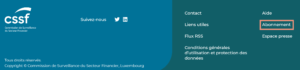 Aide – CSSF